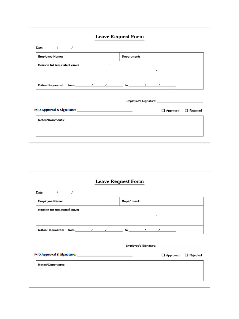 Leave Format New | PDF