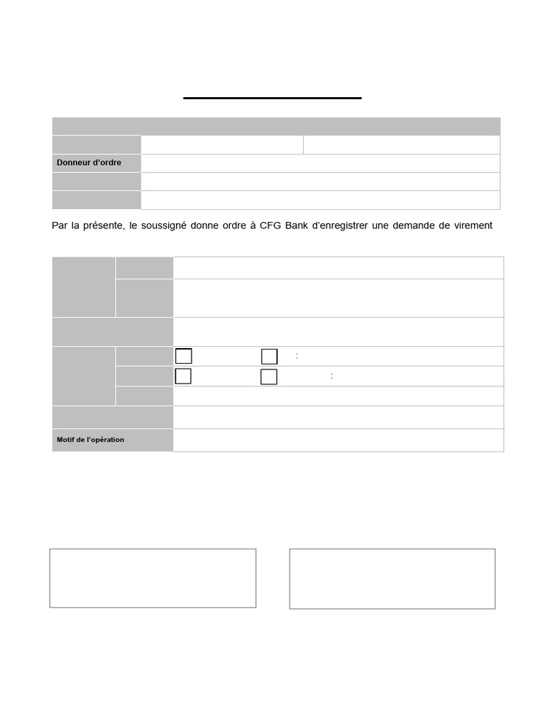 Demande de Virement Ponctuel (3) - Green Garden Onee | PDF