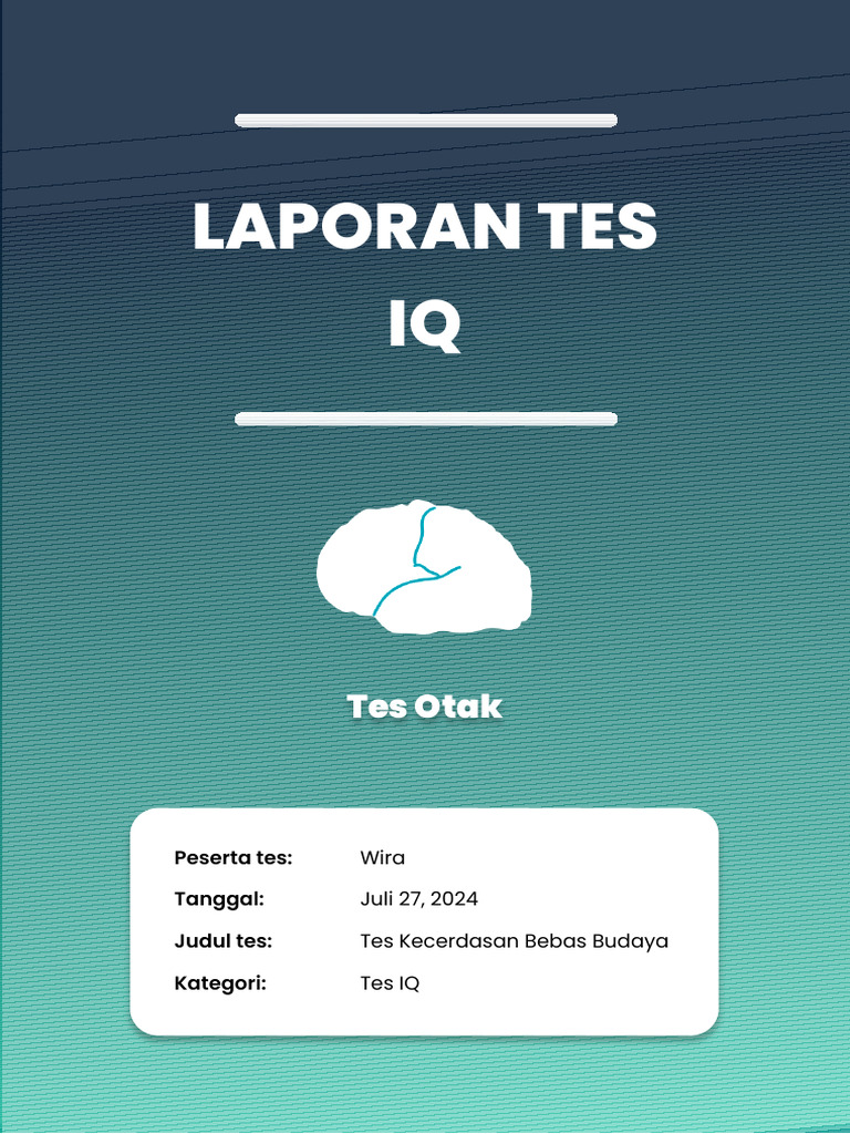 IQ Test Report - Wira | PDF