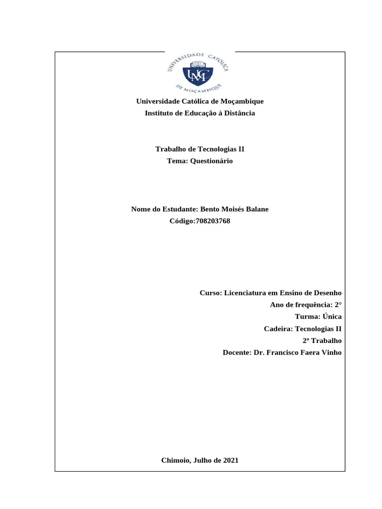 Trab 2 Tecnologias II | PDF
