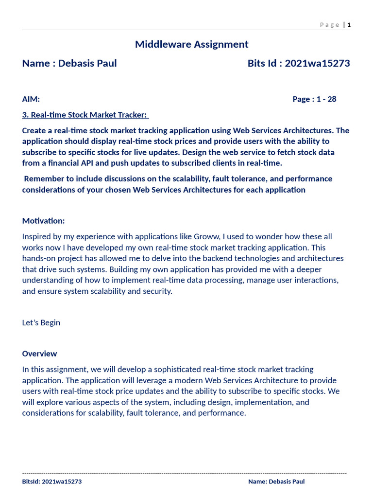 Middleware Assignment | PDF