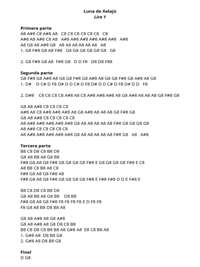 Luna de Xelajú Lira 1 | PDF