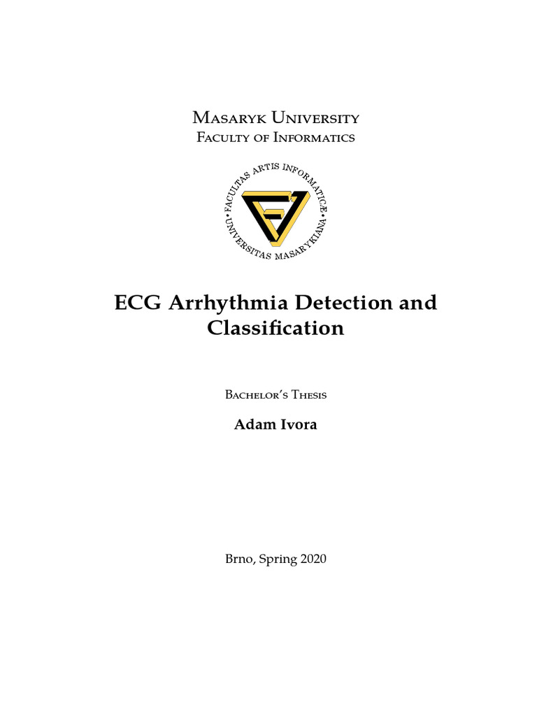 ECG Arrhythmia Detection and | PDF