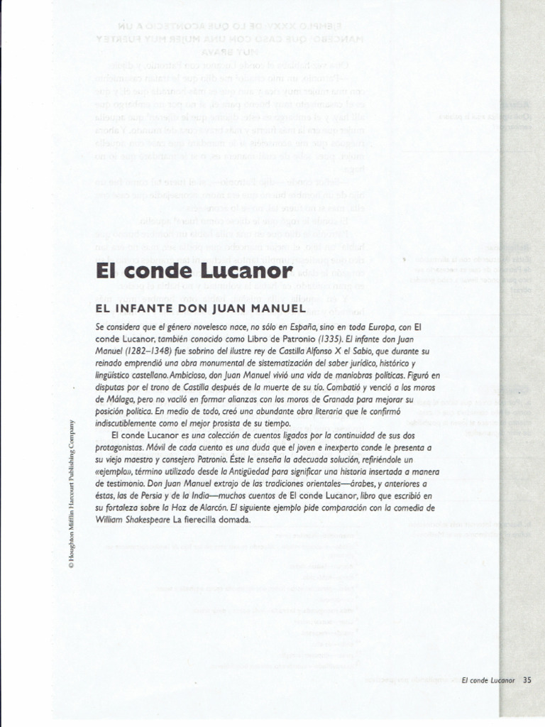 El Conde Lucanor-2 | PDF