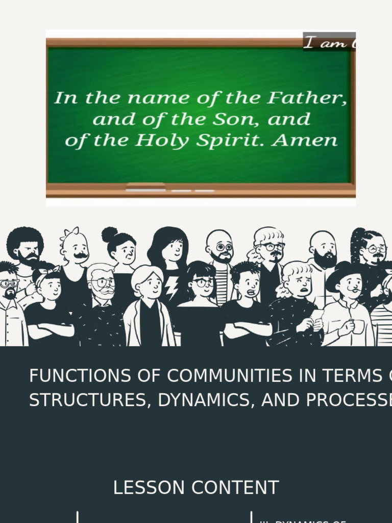 Functions of Communities in Terms of Structures, Dynamics, and Processes - Pptxok | PDF