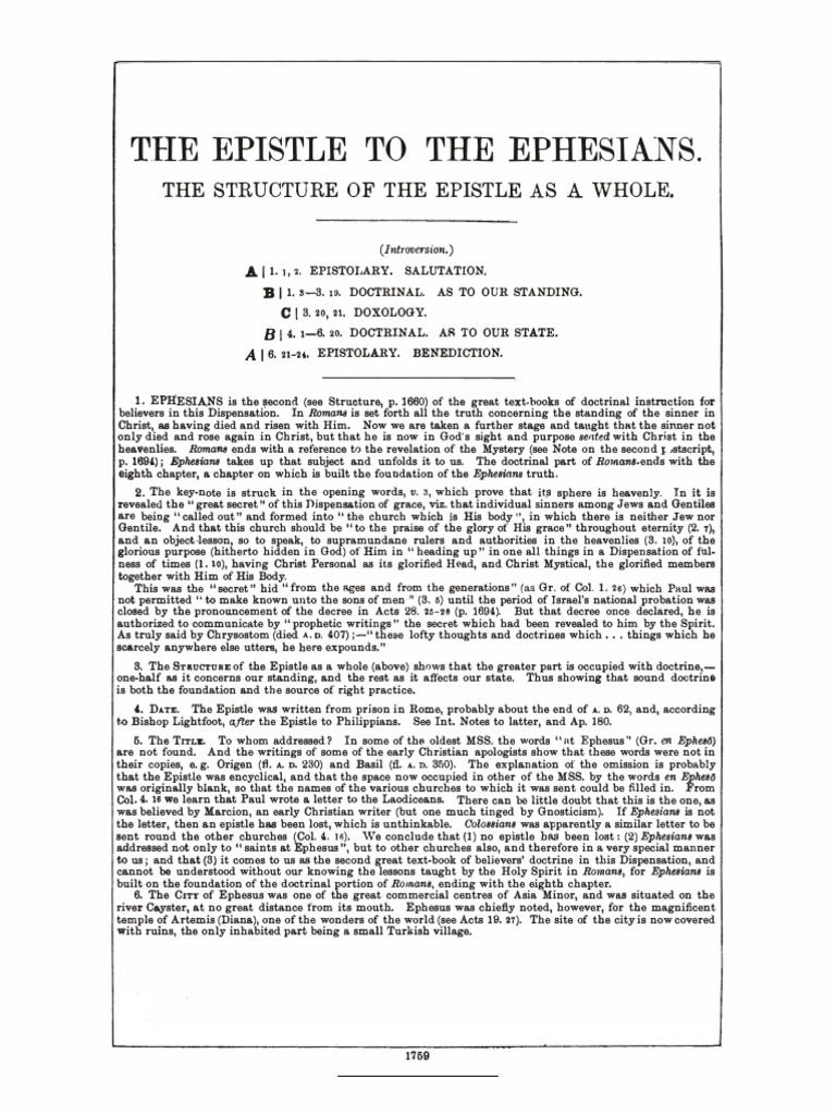 49 - Ephesians - The Companion Bible | PDF