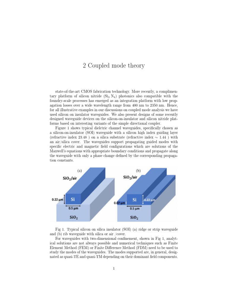 2 Coupled Mode Theory | PDF