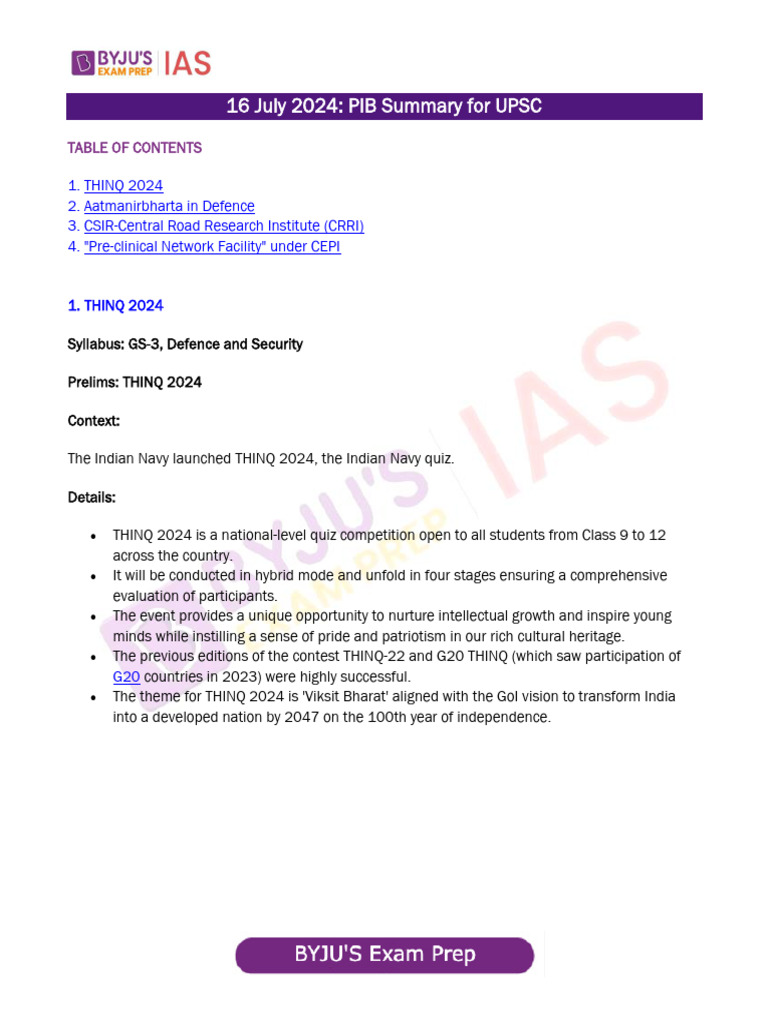 PIB 16 July 2024 | PDF