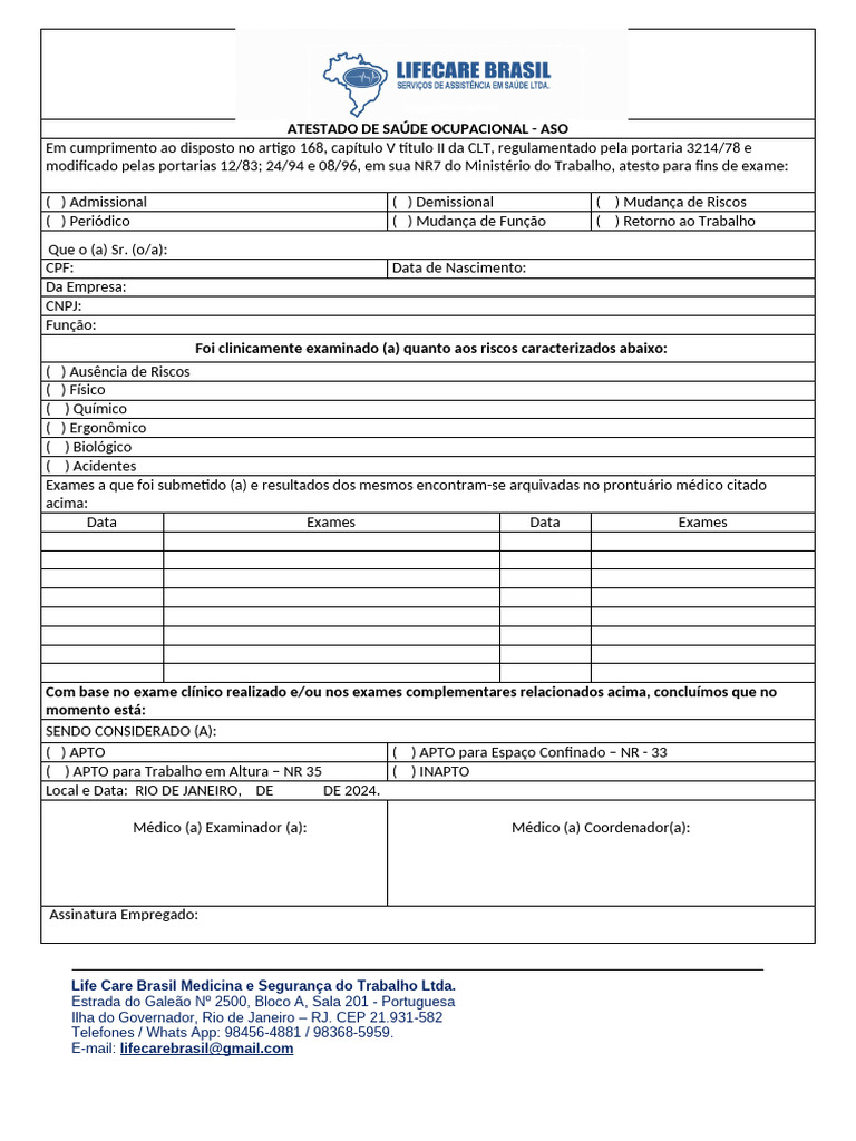 Aso Modelo Novo | PDF