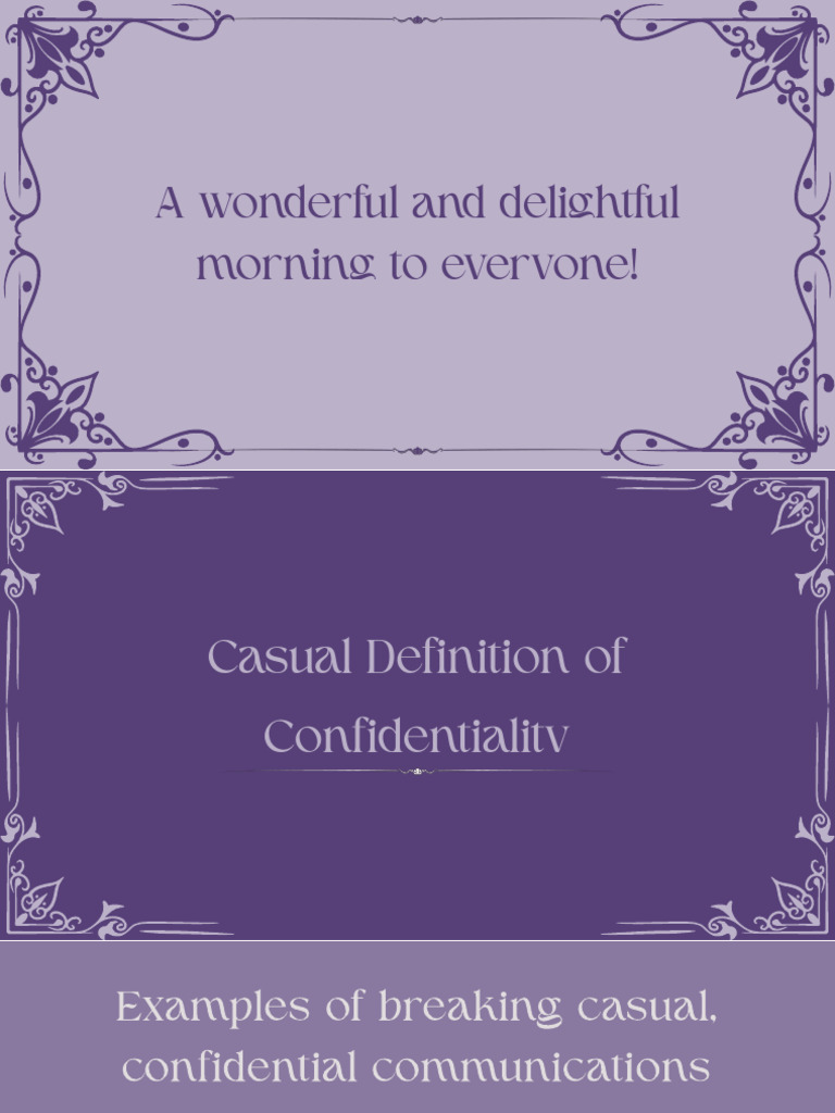 Casual-Definition-of-Confidentiality 20240302 125235 0000 | PDF