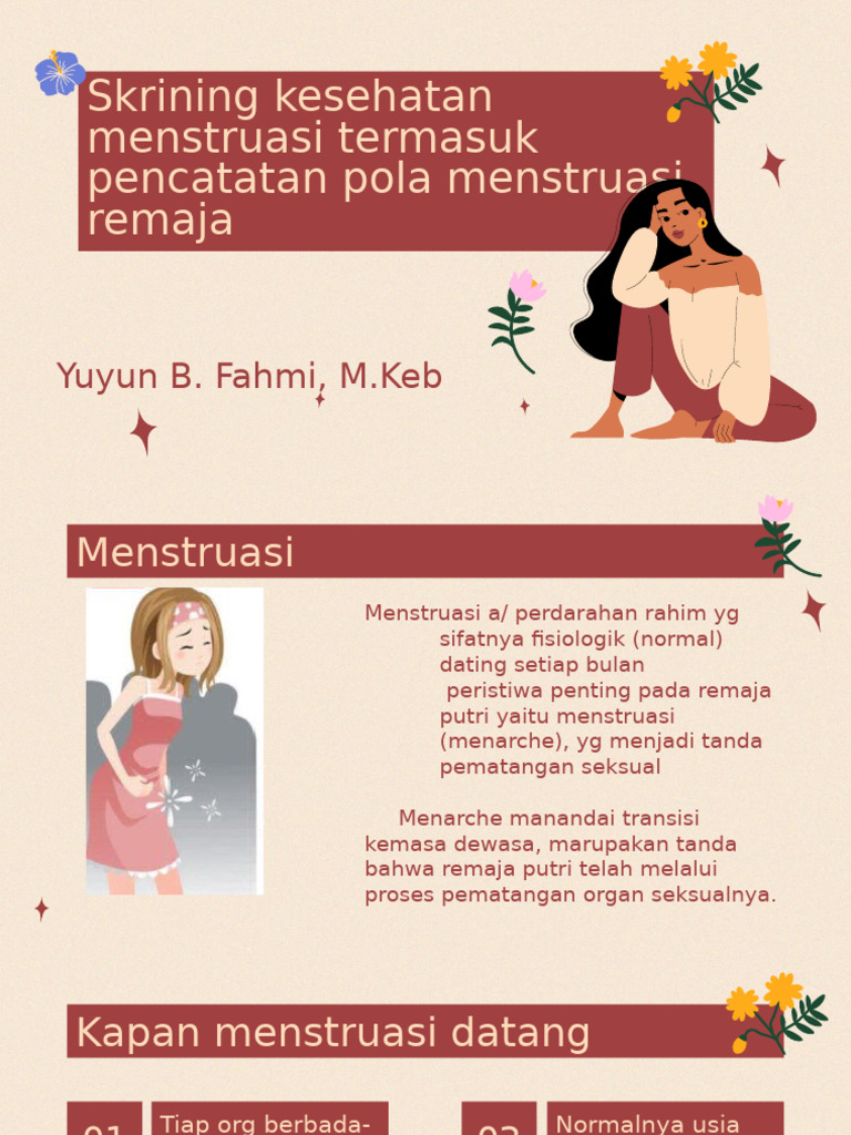 Pola Menstruasi Pada Remaja | PDF