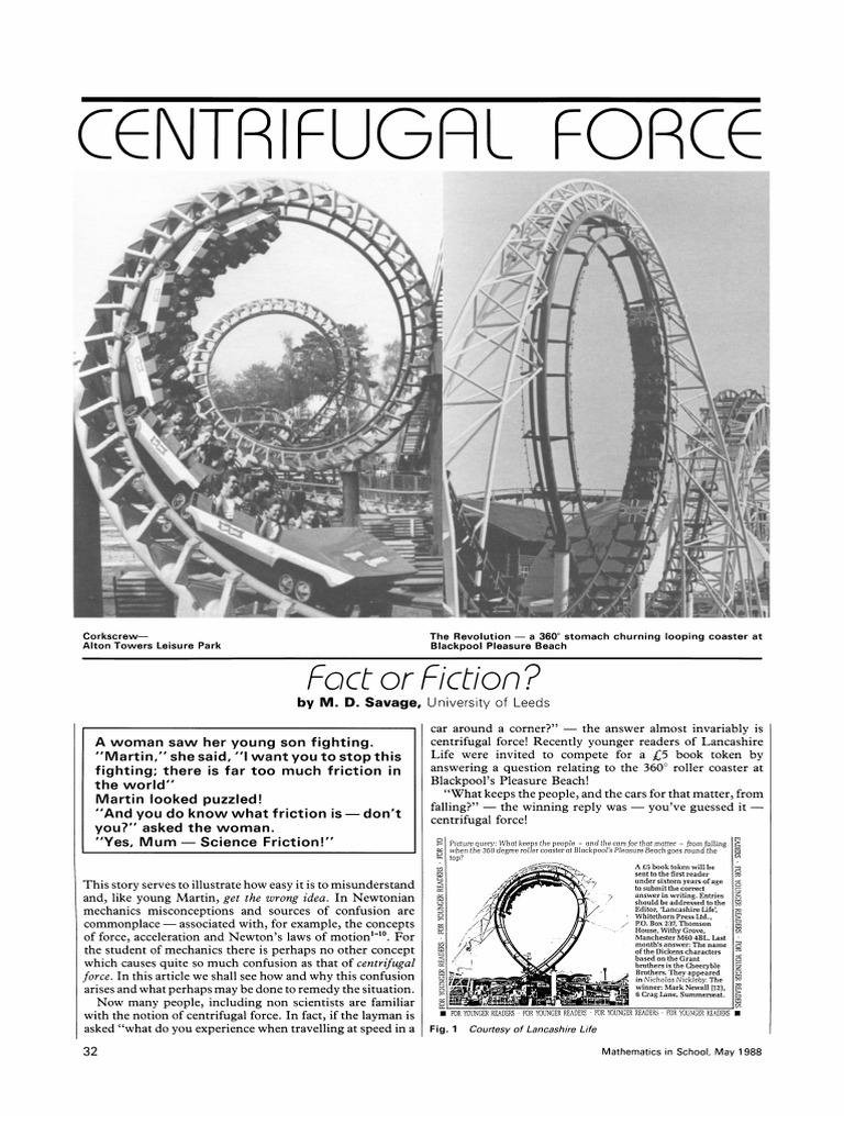 Understanging Centrifugal FOrce | PDF