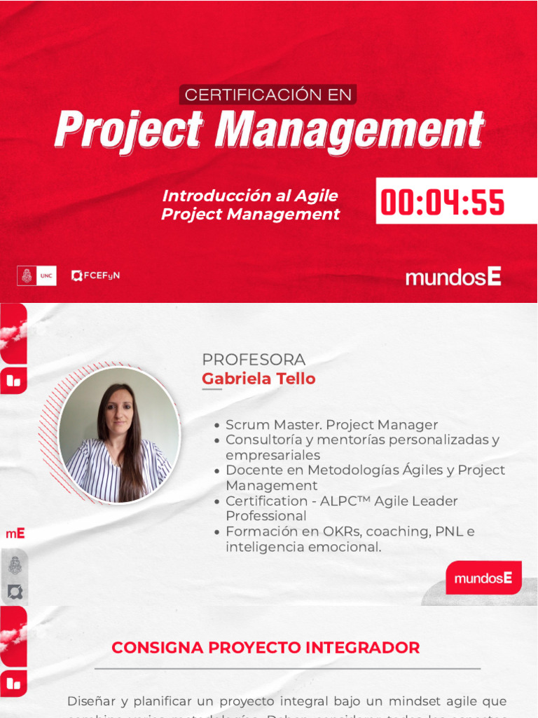 Presentación Introducción Al Agile Project Management | PDF
