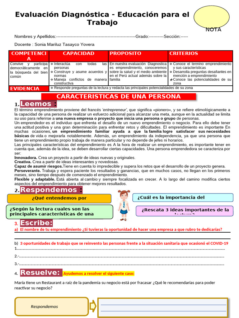 EVALUACION -EPT-1 | PDF