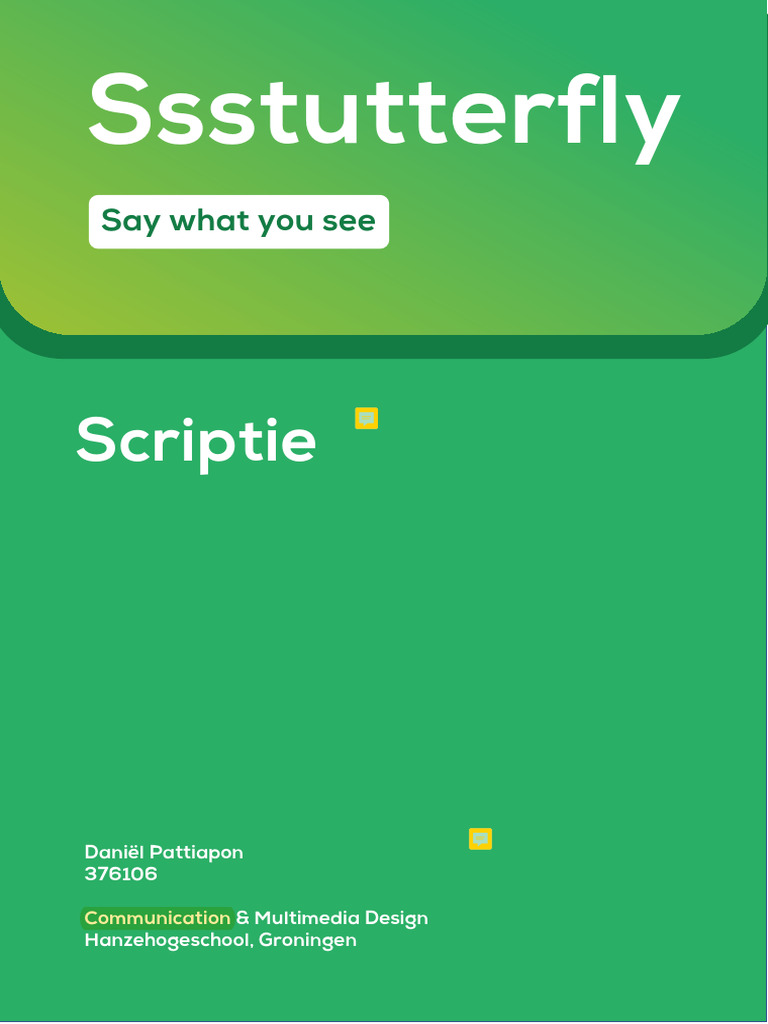 Ssstutterfly: Scriptie | PDF
