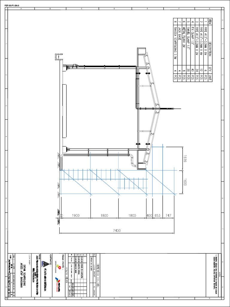 Typical Detail Drawing - Scaffolding - Building | PDF