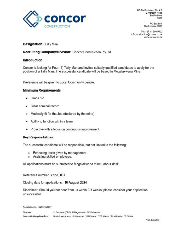 Tally Man | PDF