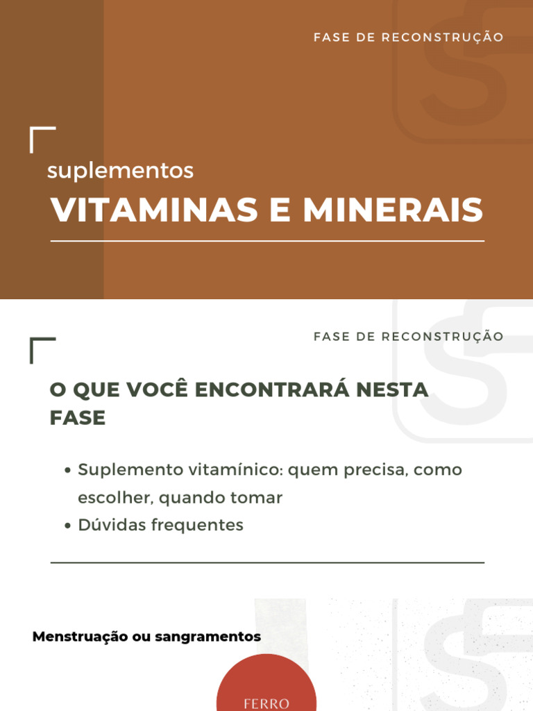 Vitaminas e Minerais | PDF