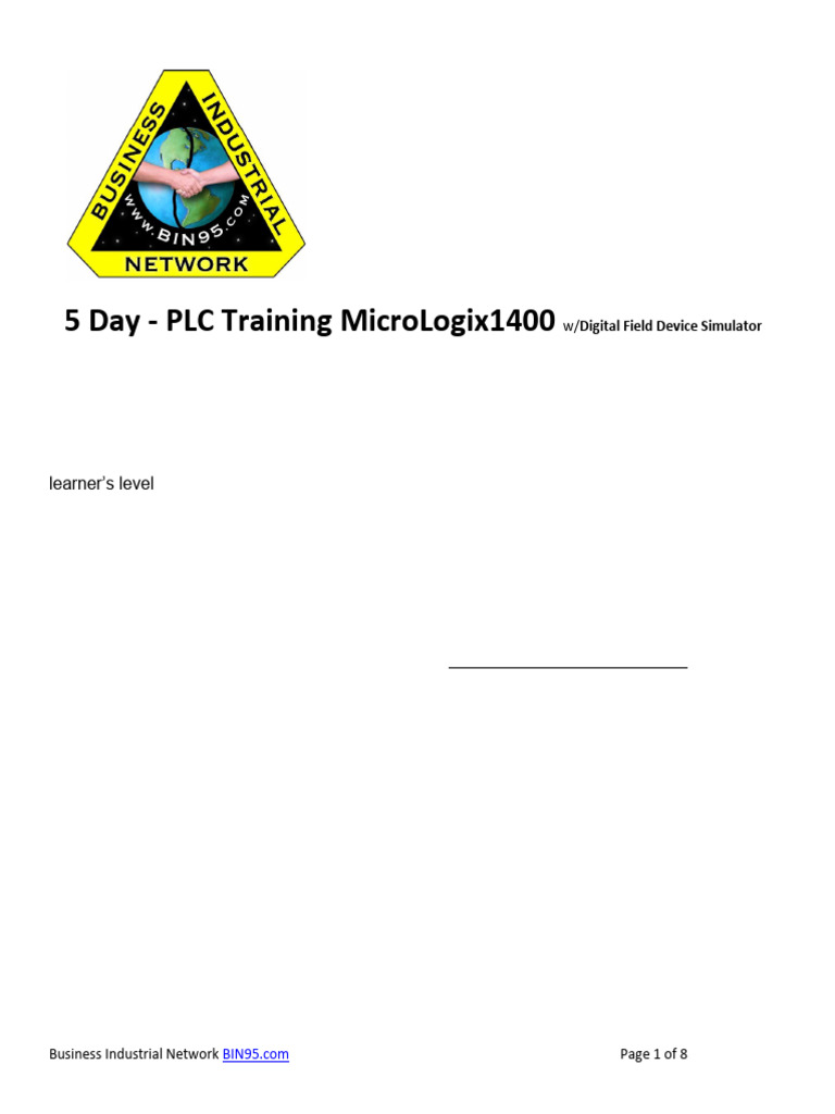 PLC Troubleshooting Training 5day | PDF | Programmable Logic Controller ...