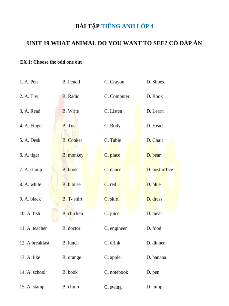 Lop 4 - Tuan 33 | PDF