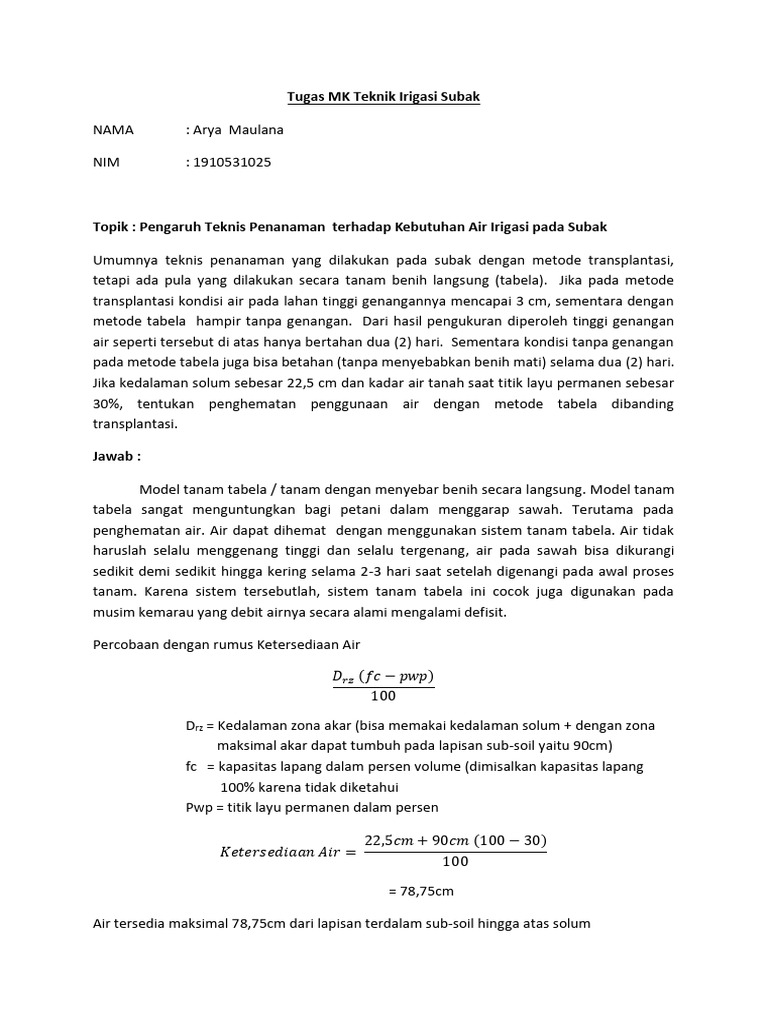 ARYA MAULANA - Tugas MK TI Subak | PDF