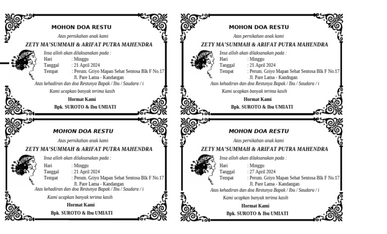 Samir-Mohon Doa Restu | PDF