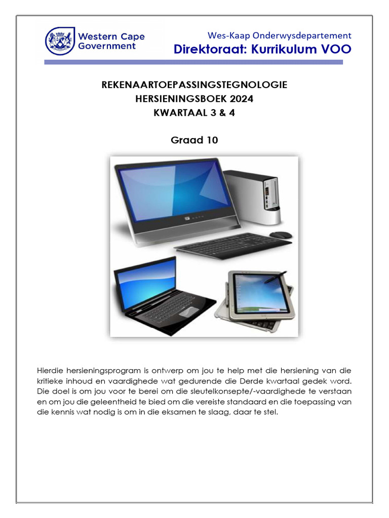 GRD 10 RTT Kwartaal 3 en 4 | PDF