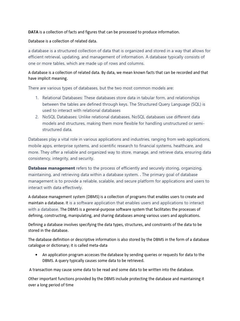 Cosc 305 | PDF | Databases | Database Index