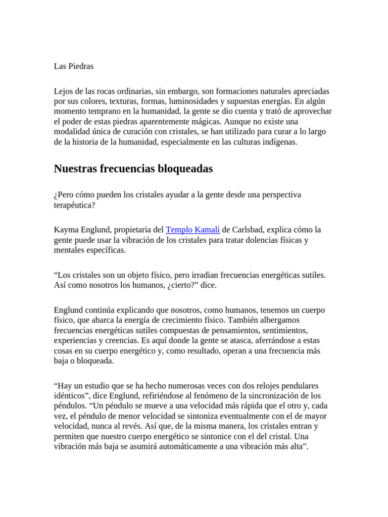 Las Piedras Pdf