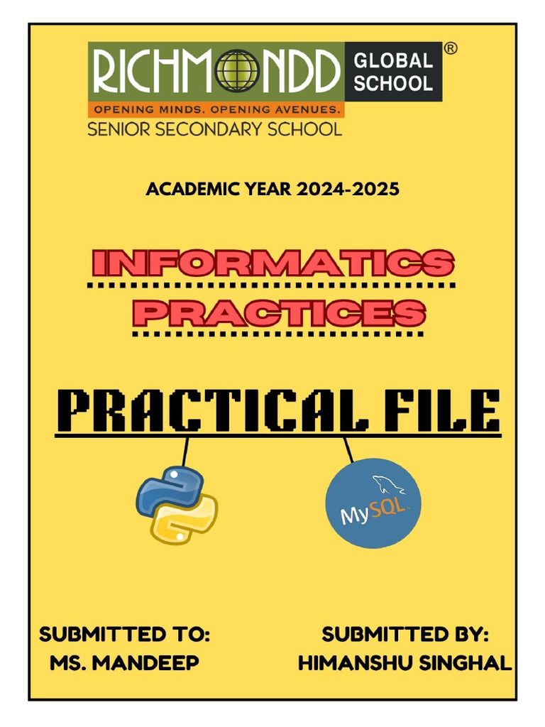 Ip Practical File | PDF