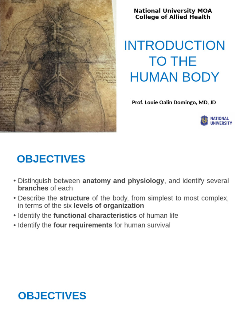 Intro To Human Body | PDF