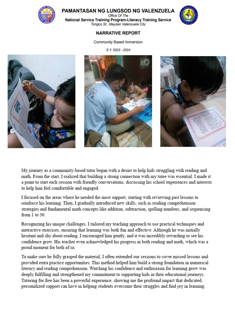 Narrative Report | PDF