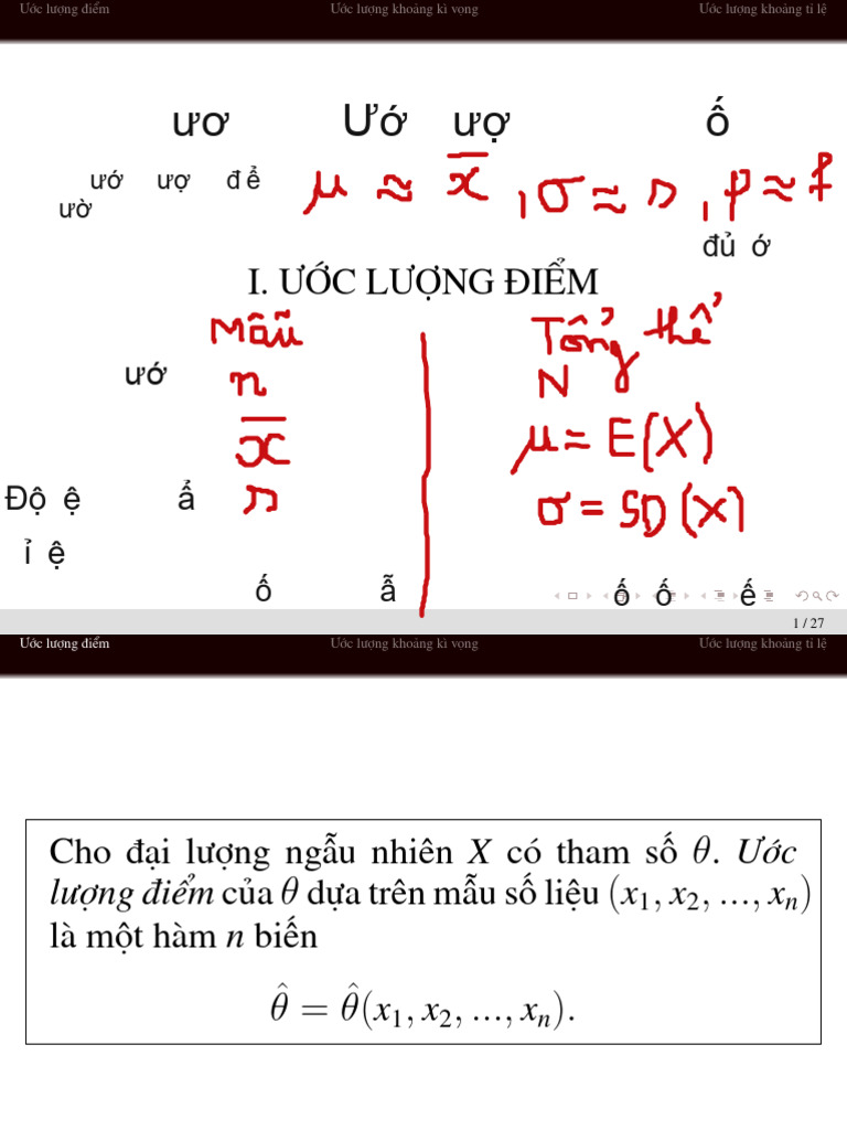 Ư C Lư NG Kho NG - Xac Suat Thong Ke | PDF