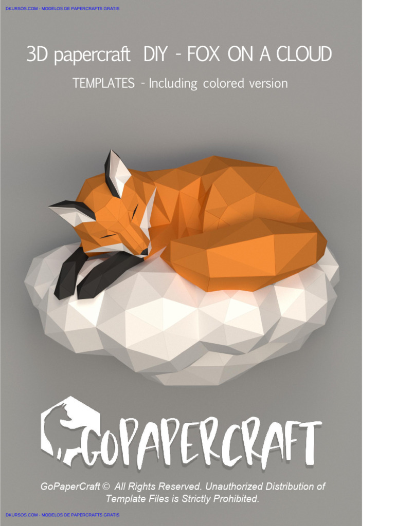 3D Papercraft Fox | PDF