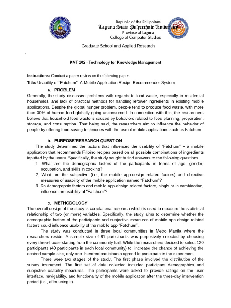 Knowledge Management - Paper Review 4 | PDF