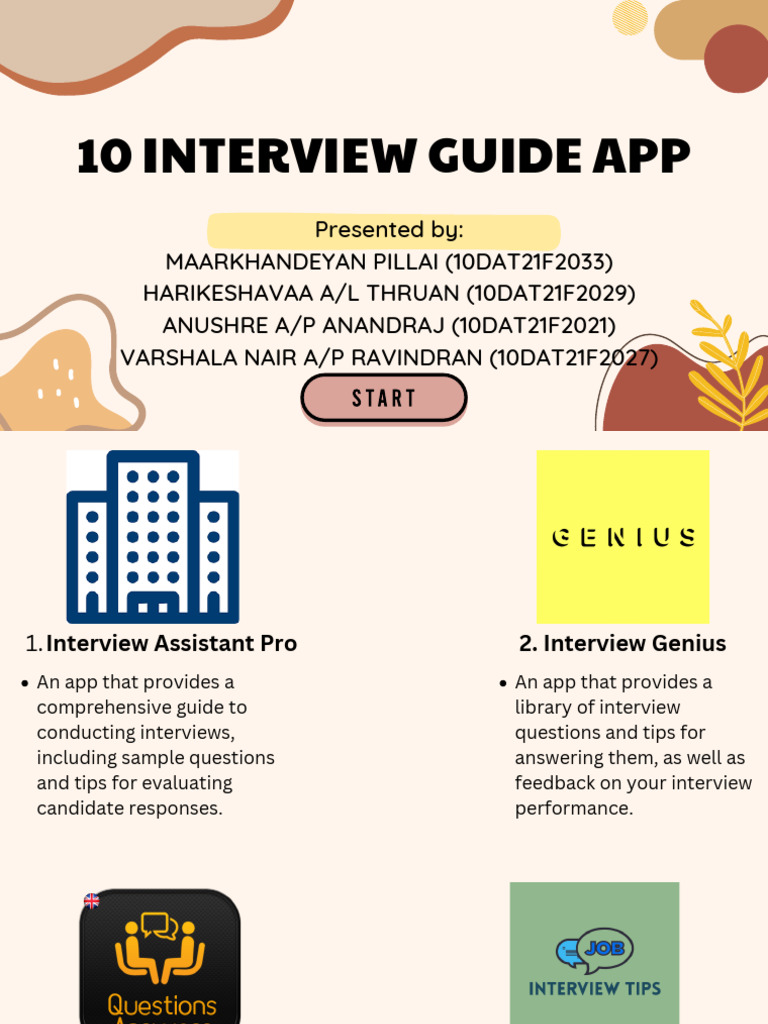 10 Interview Guide App | PDF