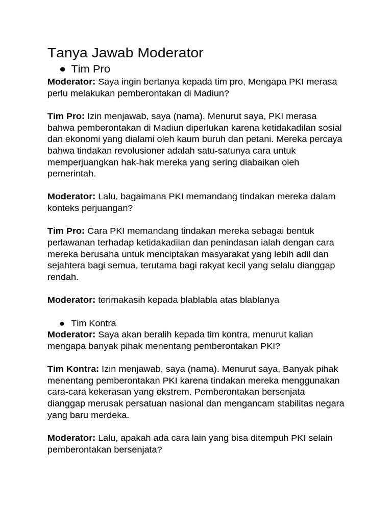 Tanya Jawab | PDF