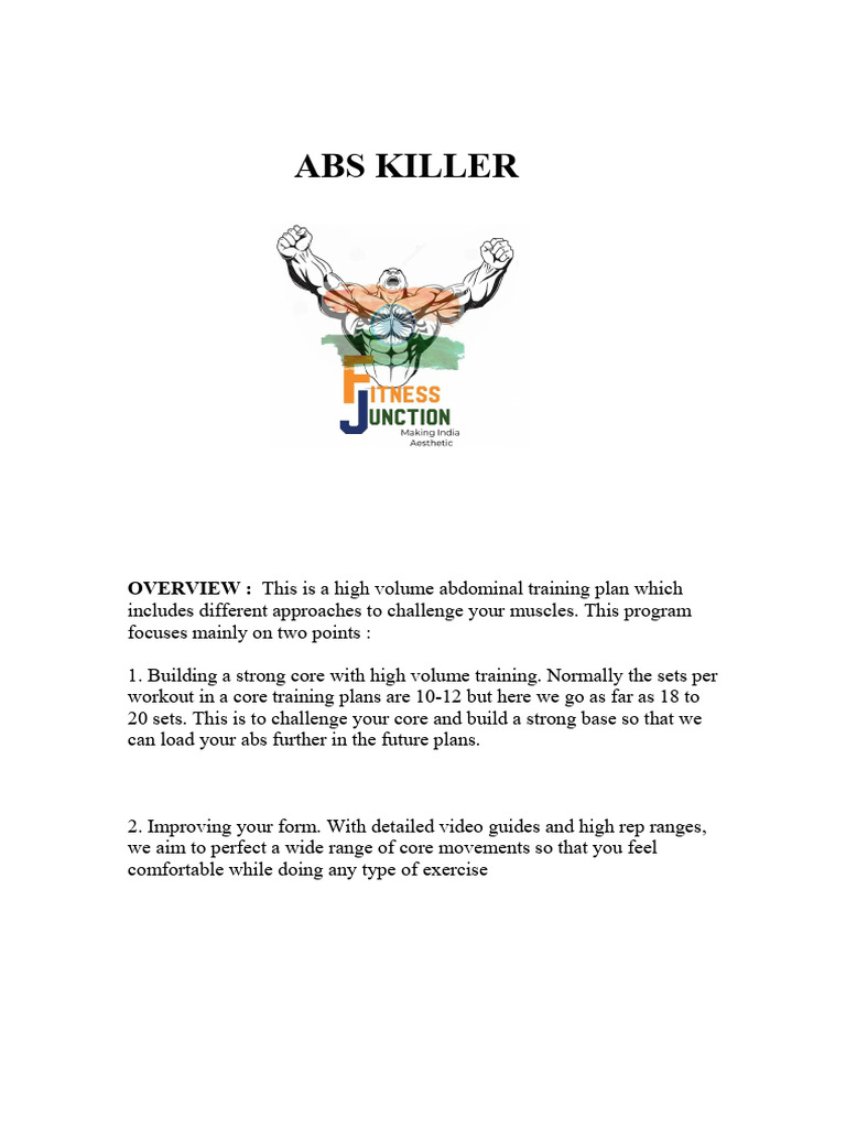 Ultimate Abs Killer | PDF
