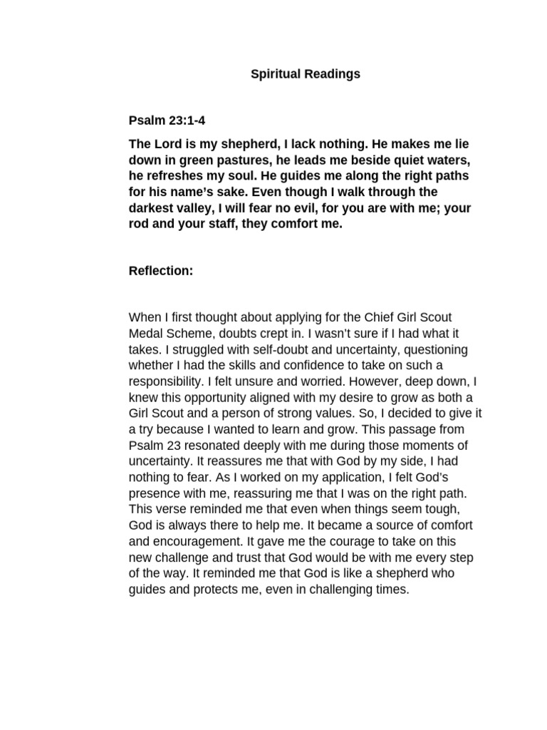 SPIRITUAL READINGS | PDF