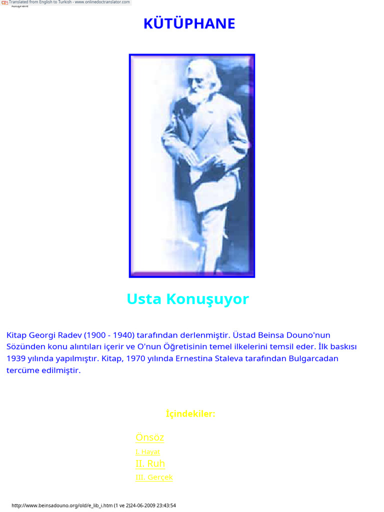 Beinsa Douno - Temel İlkeler, Georgi Radev (Peter Deunov) Tarafından ...