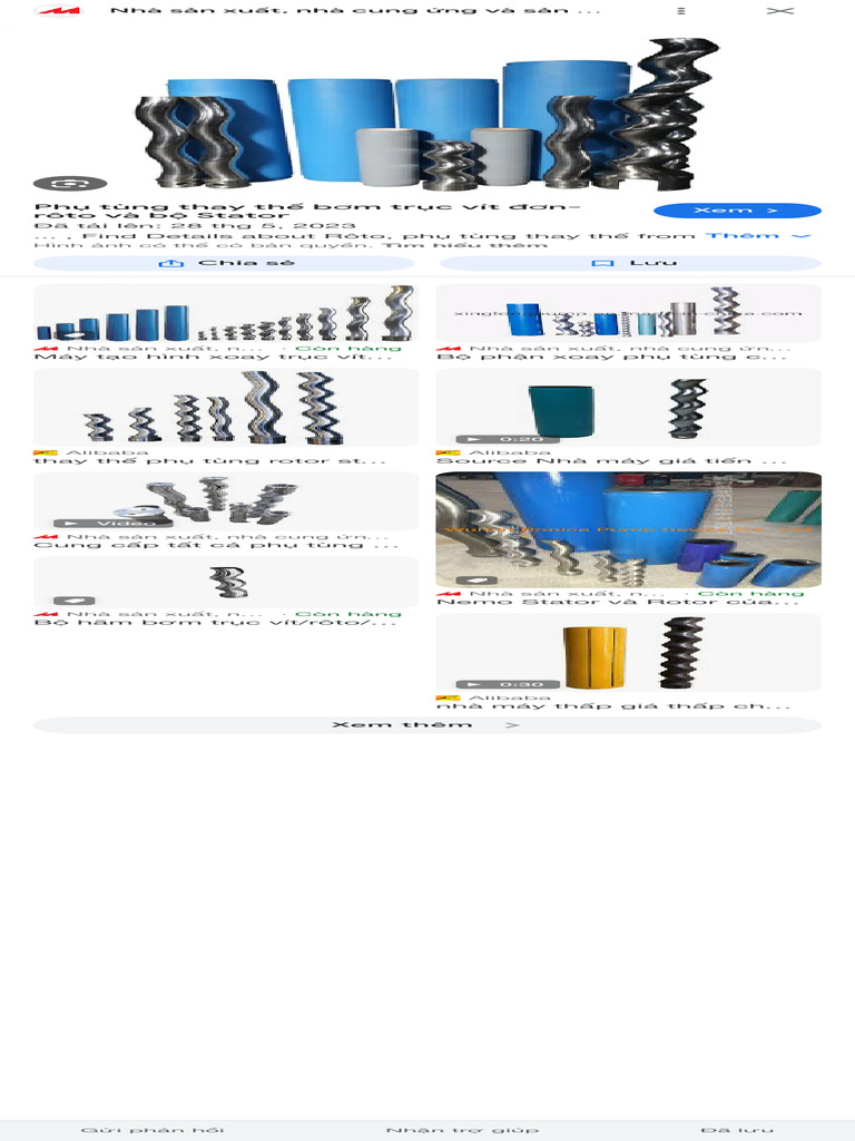 Rotor Stator Bơm TR C Vít - Tìm Trên Google | PDF