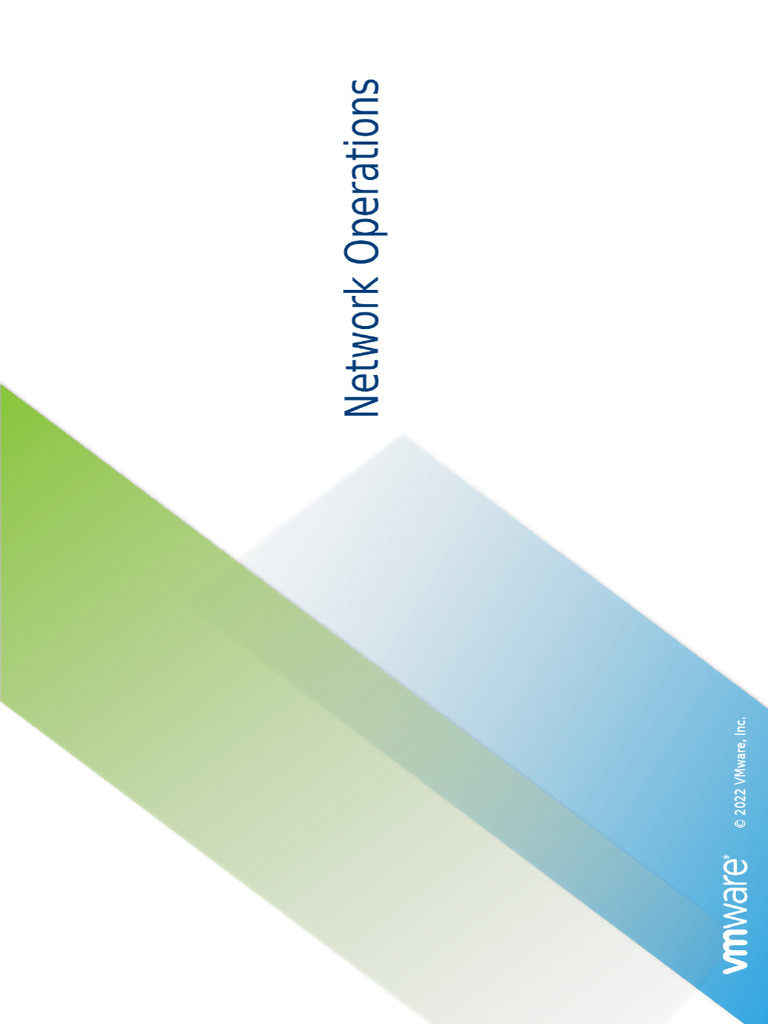 Module 4 Network Operations Vmware Vsphere Operate Scale And Secure V8 0 Pdf