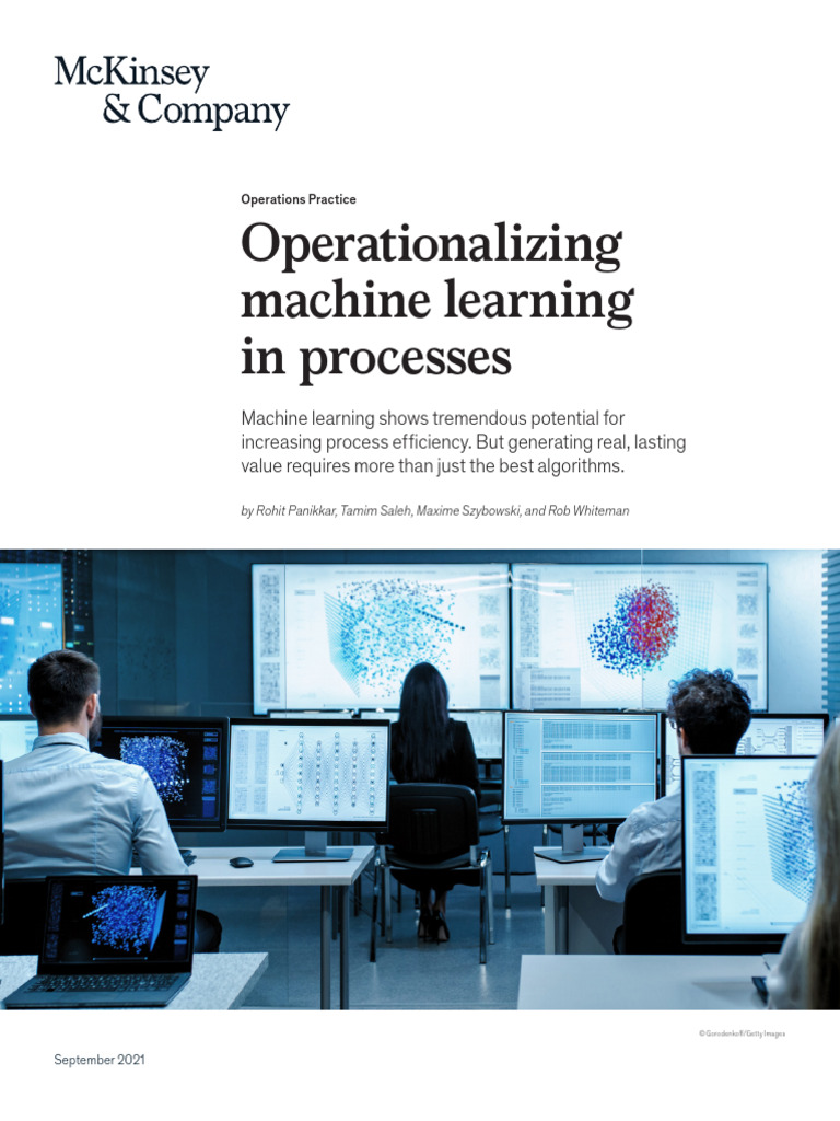 Operationalizing Machine Learning in Processes VF | PDF