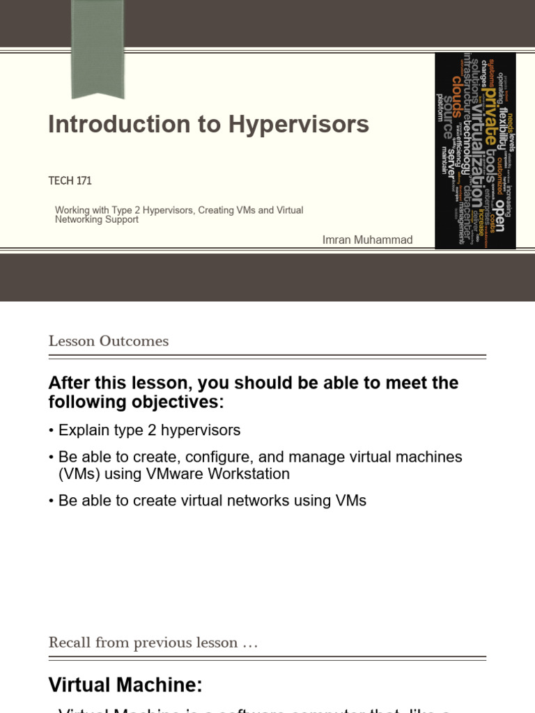 Creating VMs and Virtual Networking Support | PDF