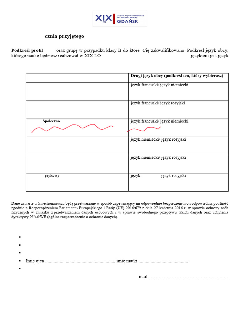 Rekrutacja 2022-23 Karta-Informacyjna Ucznia Przyjętego Do Szkoły | PDF Rekrutacja 2022-23 Karta-Informacyjna Ucznia Przyjętego Do Szkoły | PDF