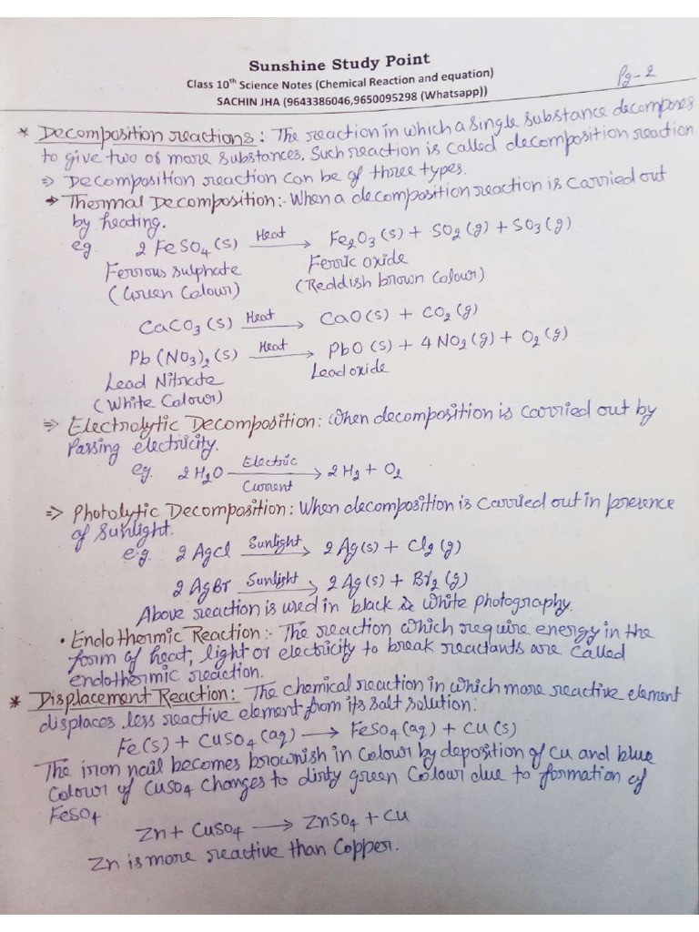 Chemical Reaction | PDF