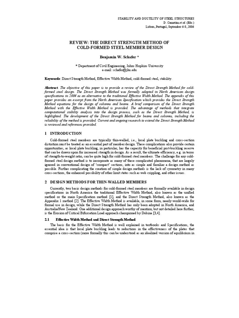 Direct Design Method | PDF