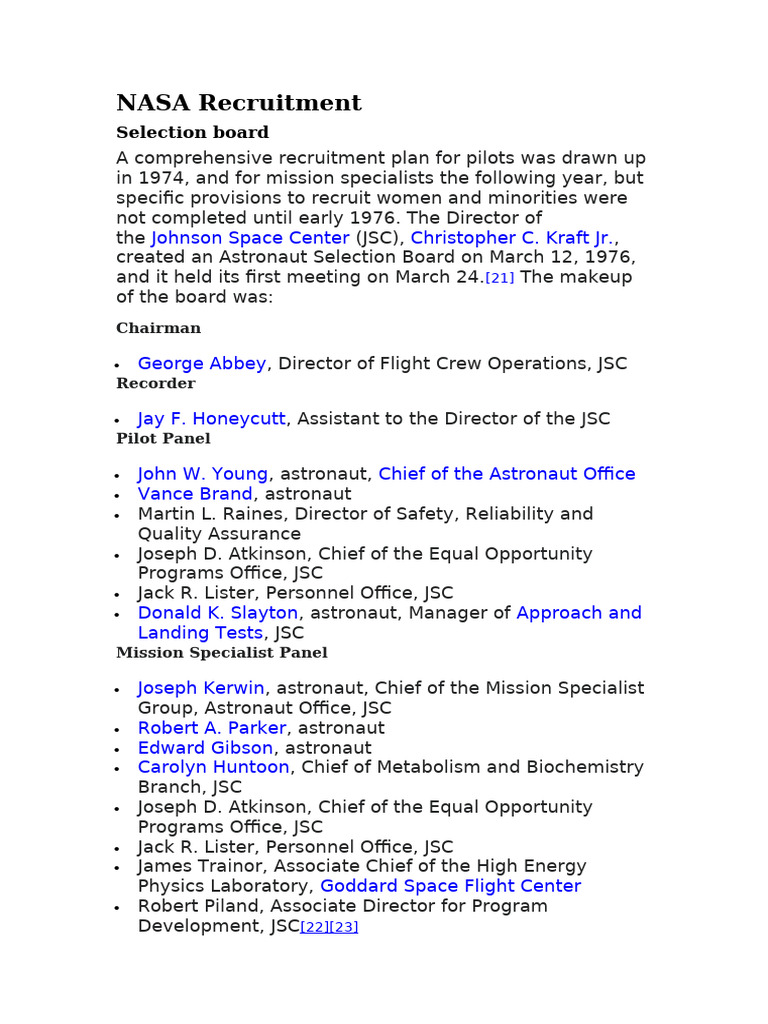 NASA Recruitment | PDF