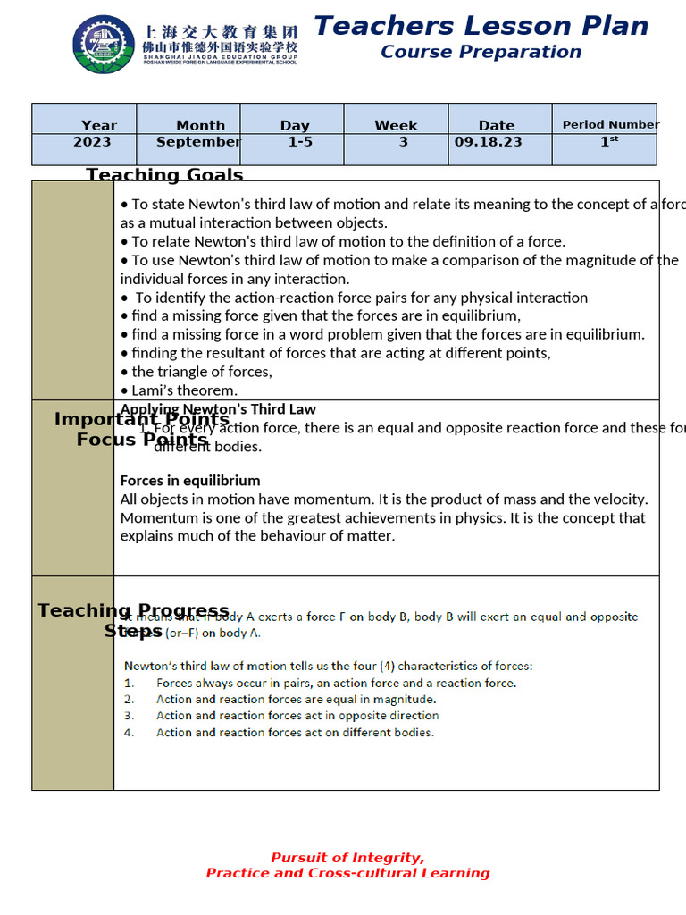 Teachers Lesson Plan - G12 WEEK 3 | PDF