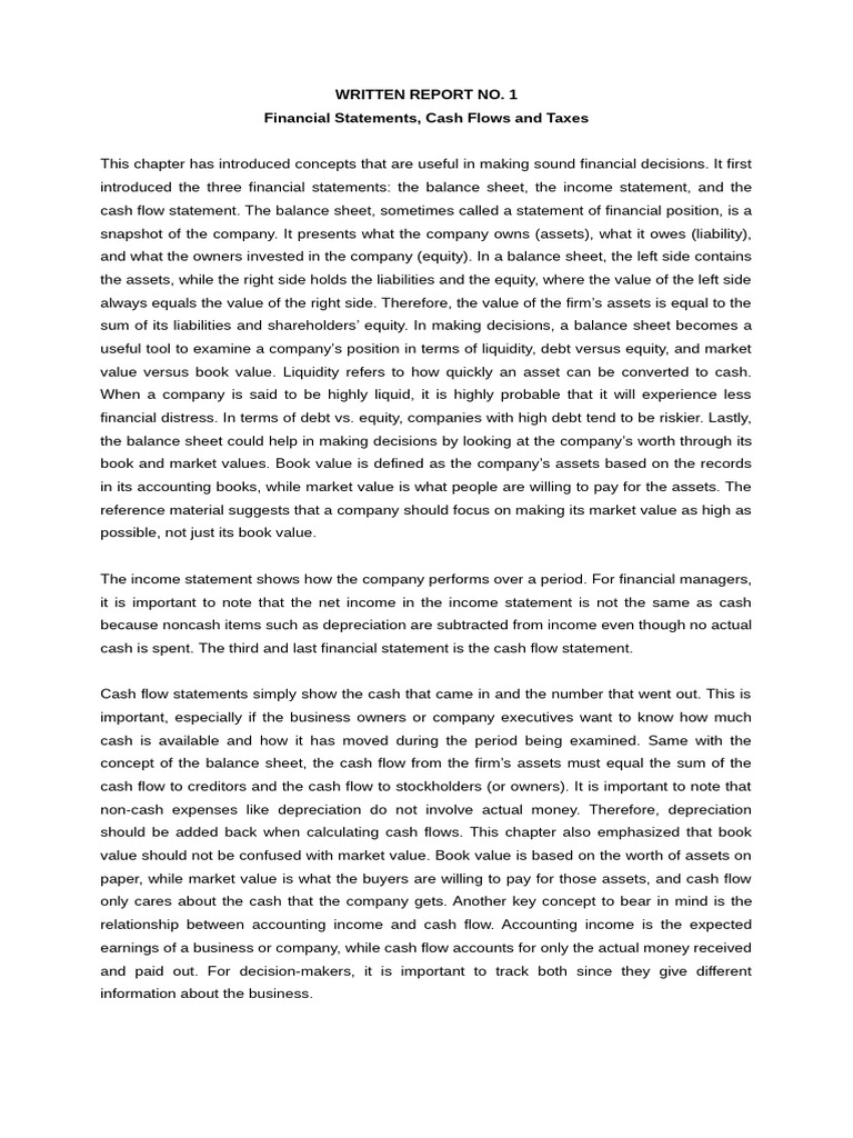 Written Report 1 | PDF